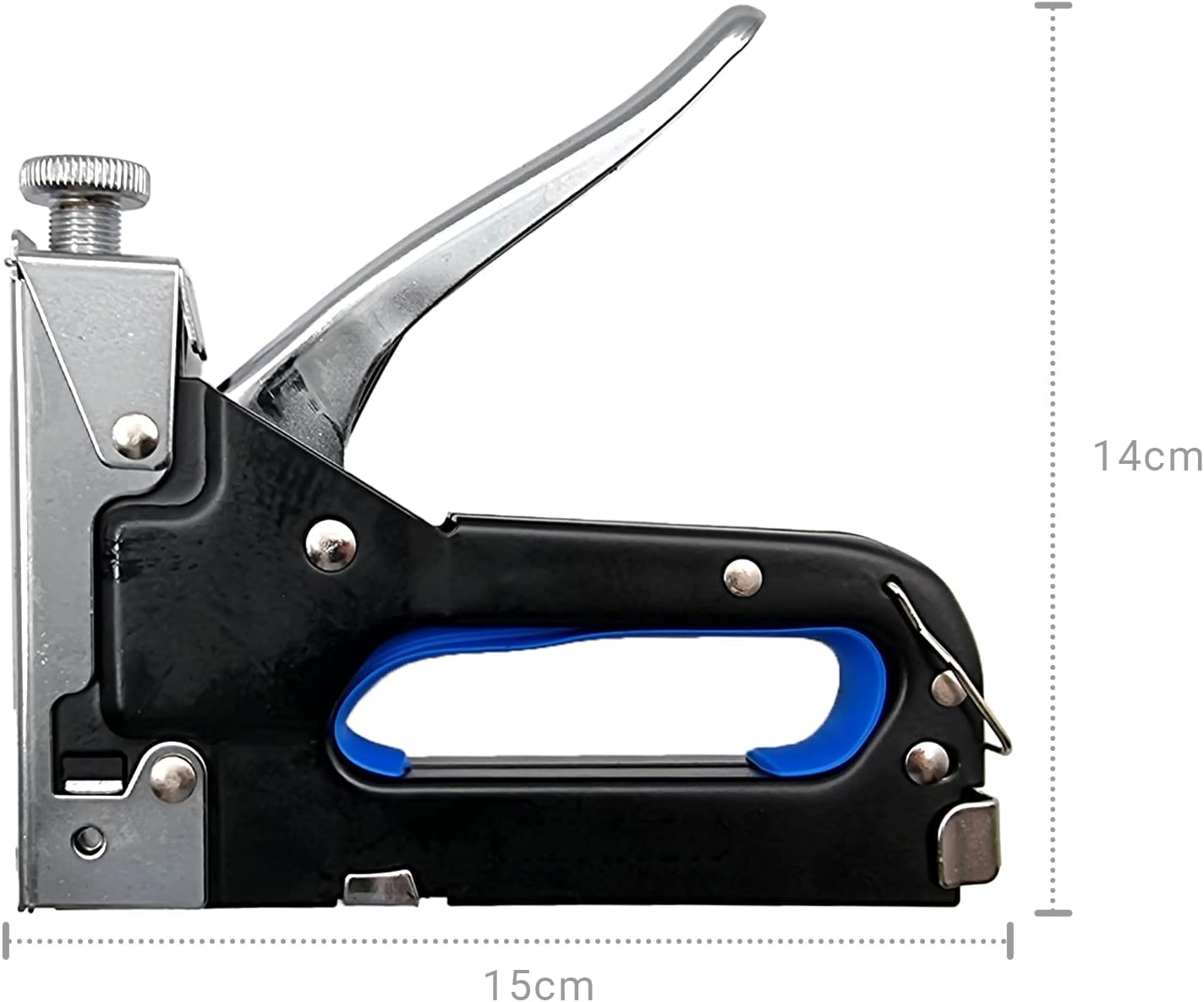 Heavy Duty Staple Gun with Staples and Nails – Non-Slip, with Carry ...