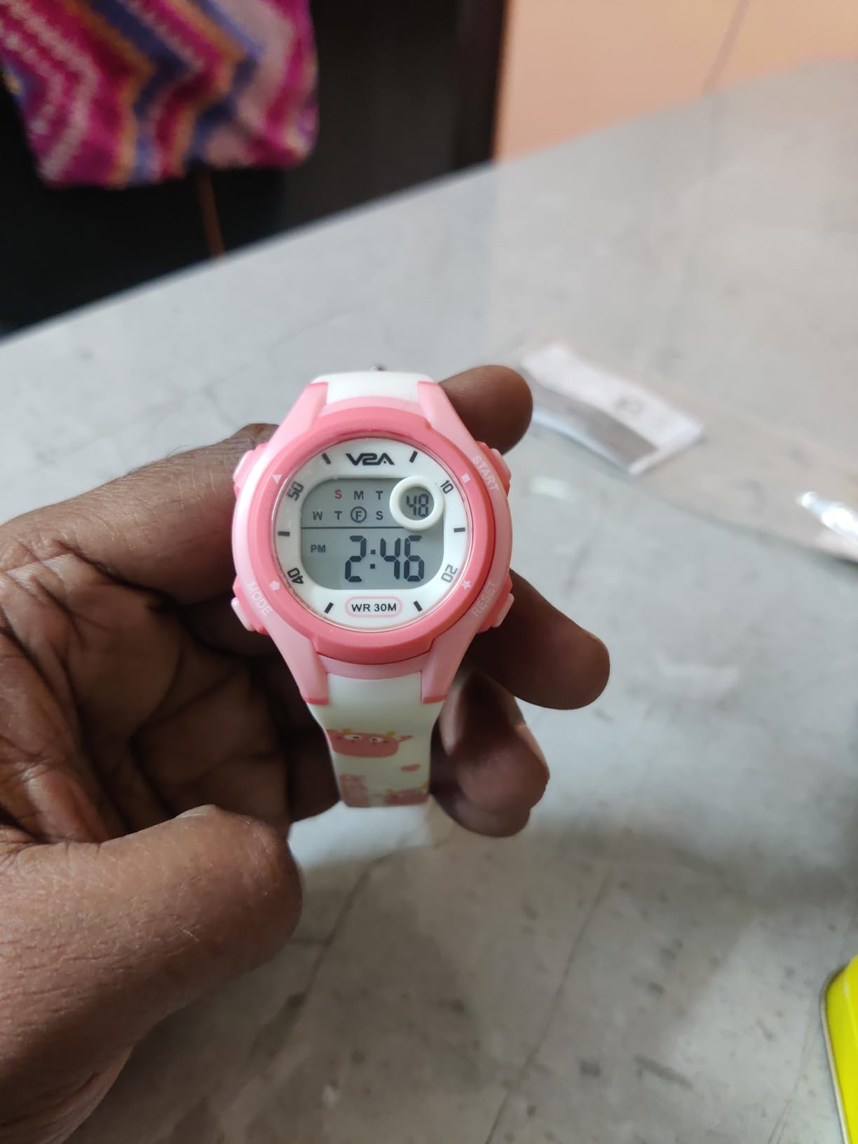 Buy V2A Girls & Kids Resin Fruity Watch-Printed Band Waterproof Watch ...