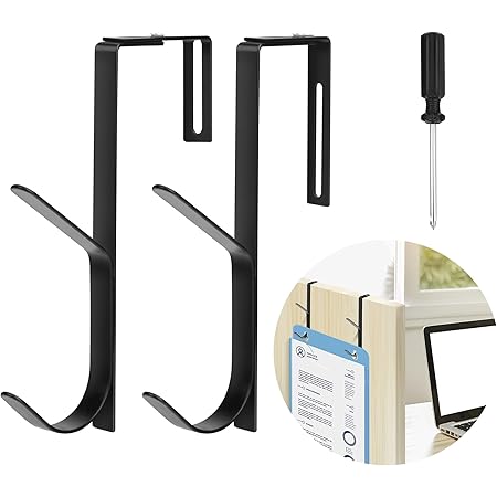 Amazon.com: Wehhbtye Adjustable Double Coat Hooks,Thick Cubicle Wall ...