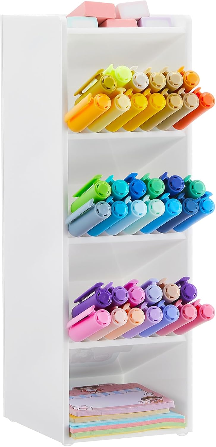 Amazon.com : MotiMind Acrylic Pen Organizer Storage Vertical Marker ...