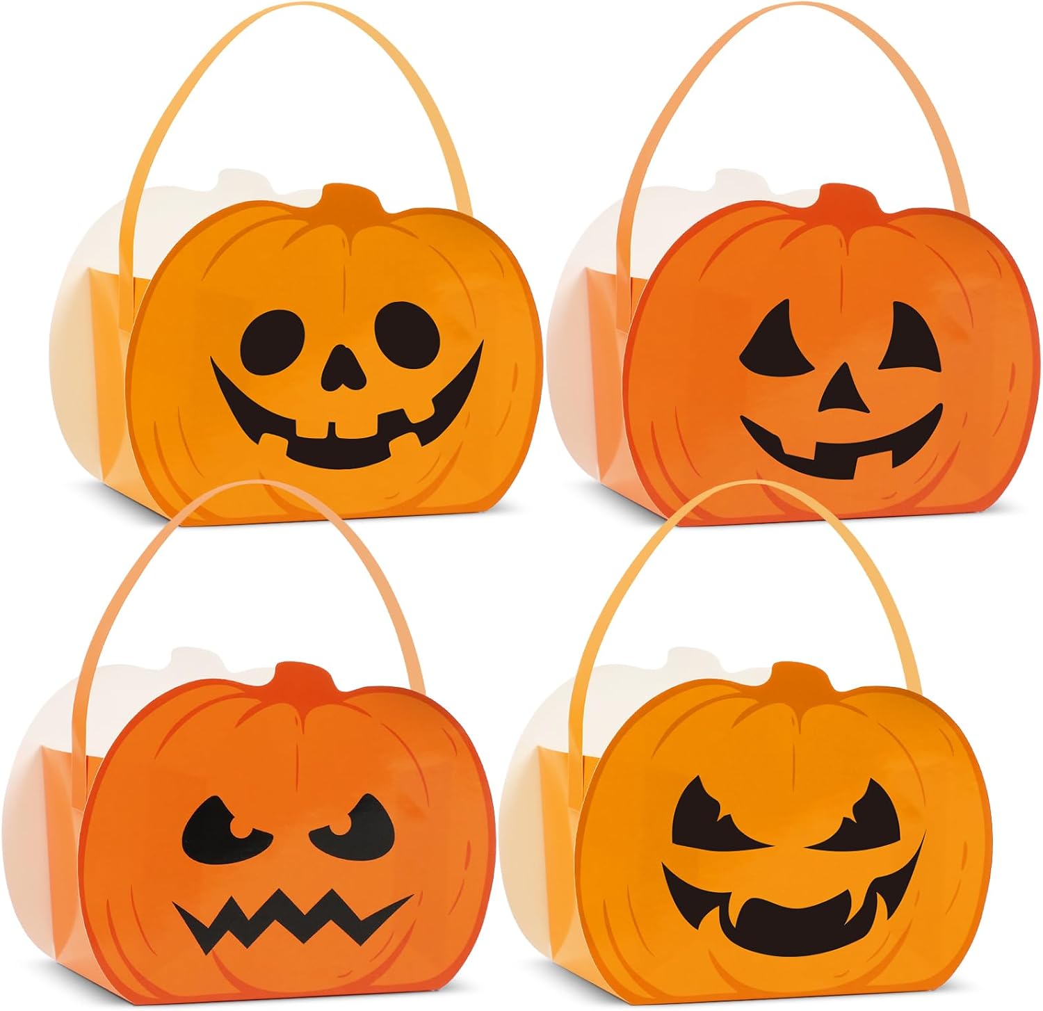 Amazon.com: ZOIIWA 24 Pieces Halloween Pumpkin Gift Candy Boxes ...