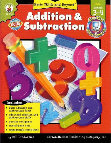 Amazon.com: Addition & Subtraction: Grade Level 3-4 (Basic Skills ...