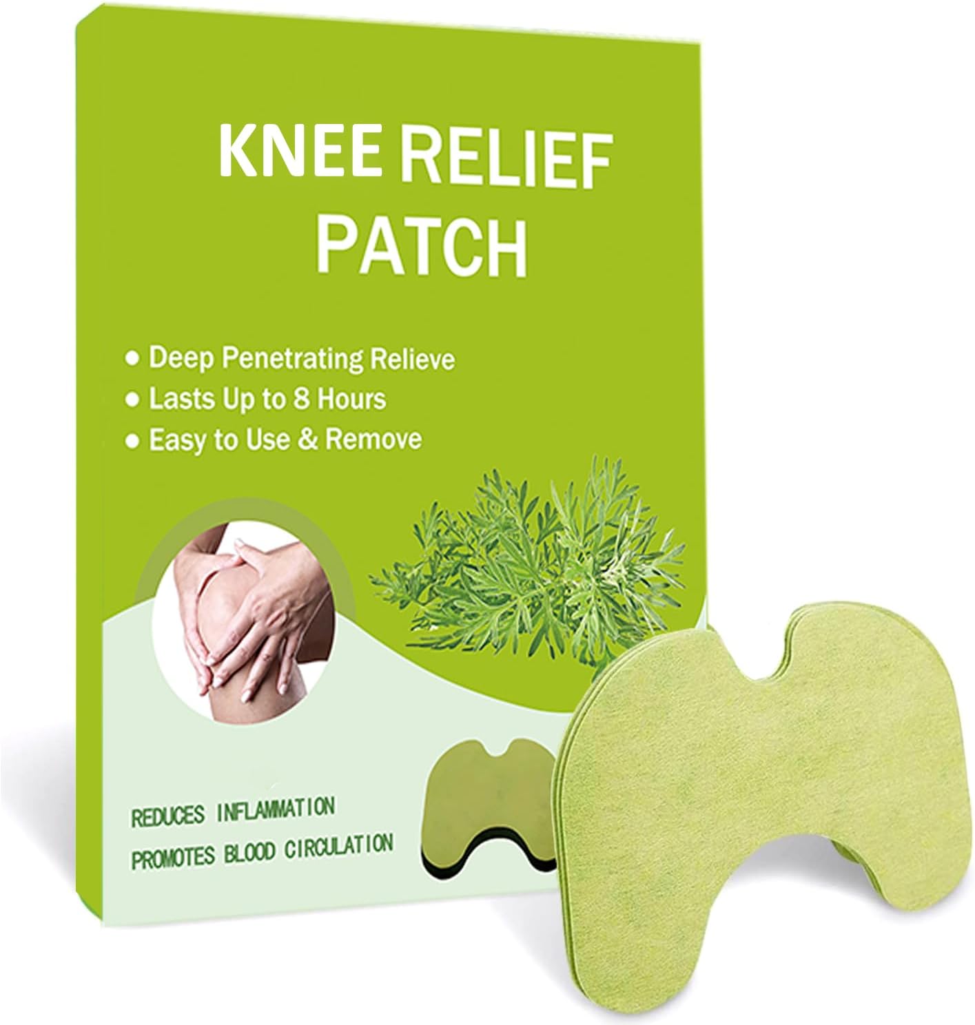 Amazon.com: Sigoyi WELLKNEE Knee Patch, 50 Pcs Natural Knee Relief ...