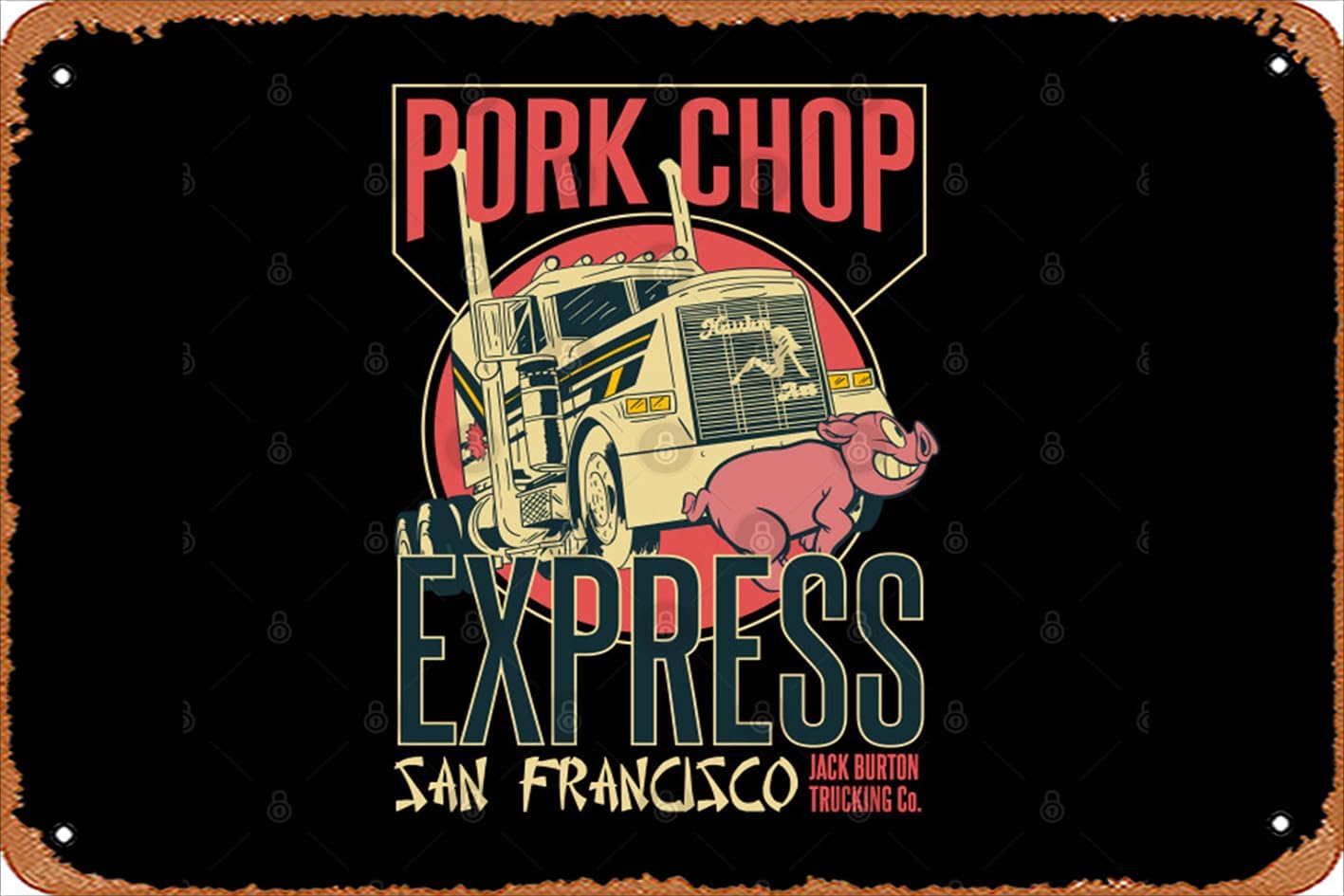 Amazon.com: Zuhhgii Retro Tin Sign Pork Chop Express - Jack Burton ...