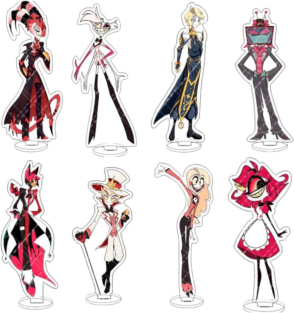 Amazon.com: STAIPO Anime Hazbin Hotel Standing Figure Charlie Alastor ...