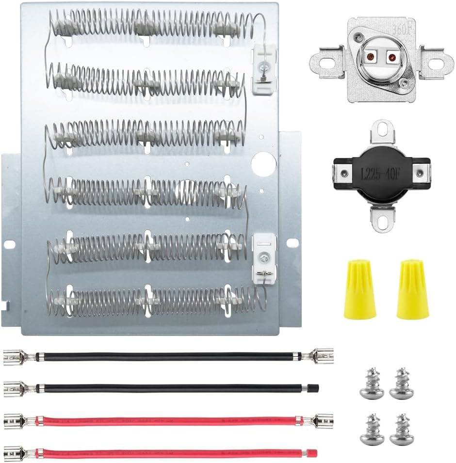 Amazon.com: HomTop 503978 Dryer Heating Element Kit Replacement for ...