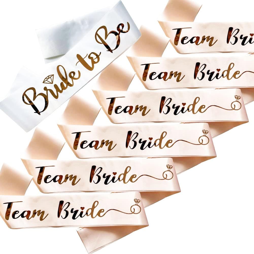 Amazon.com: NAUXIUDSJS Bride to Be Sash, Bachelorette Party Supplies ...