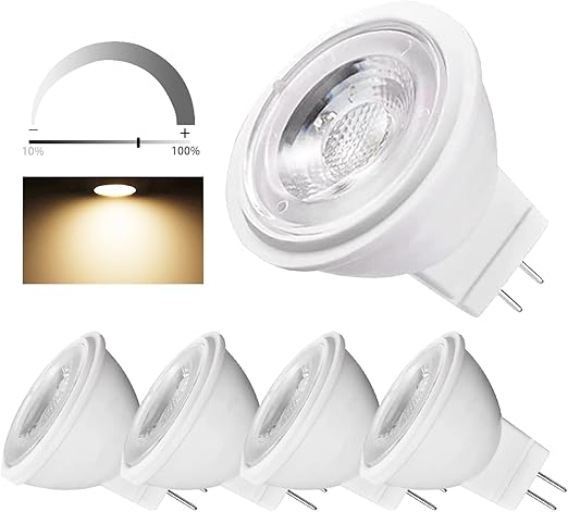 3W MR11 GU4 LED Bulb, dimmable 3W Replaces 30W Halogen, 300lm LED Light ...