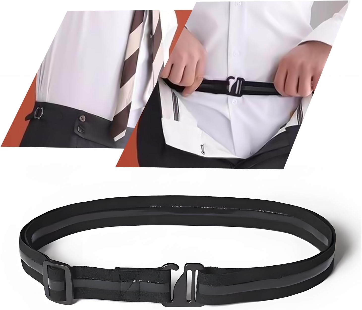 TORMEN Elastic Shirt Stay Belt,Shirt Stays Belt Shirt Tucker Shirt ...