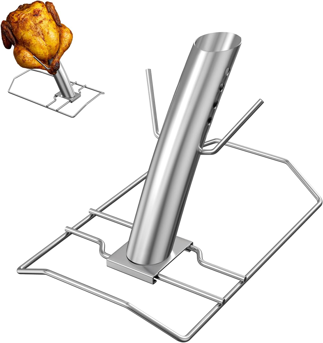 Amazon.com : LS'BABQ Stainless Steel Turkey Infusion Roaster with Beer ...