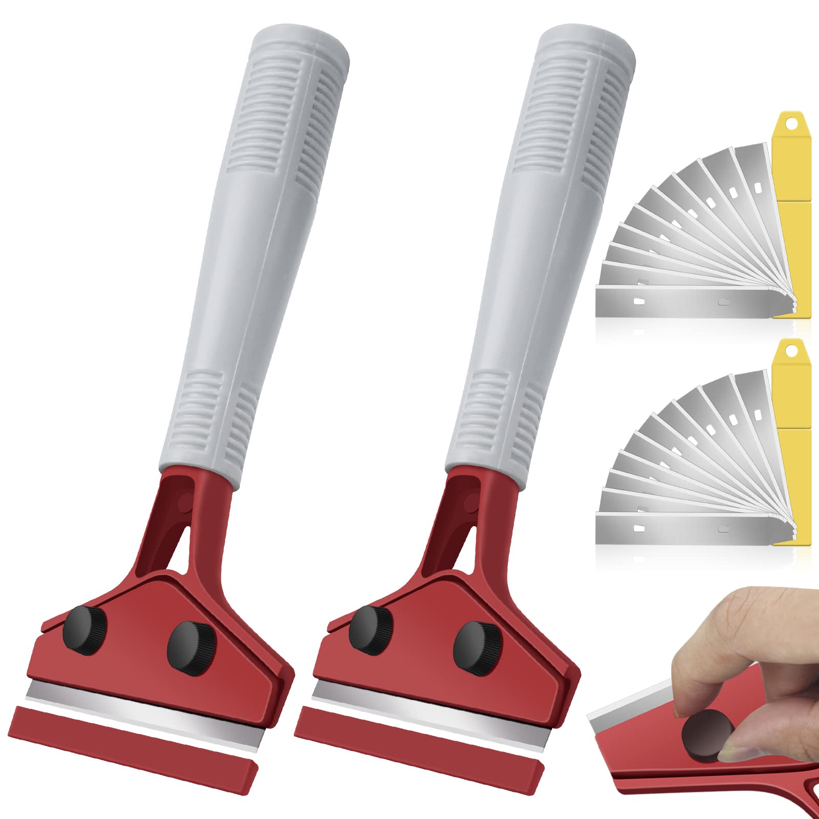 Buy Razor Blade Scraper, 4-inch Scraper Tool with 10PCS Extra Metal ...