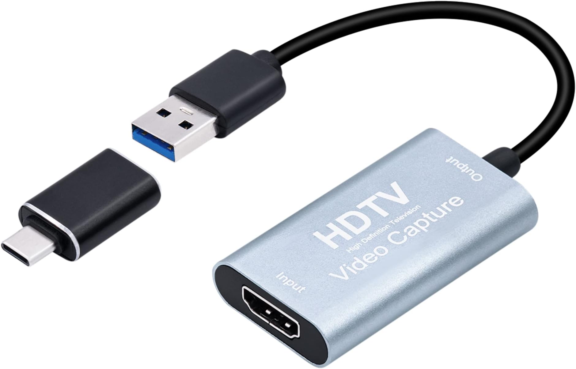 Mcbazel Video Capture Card, 4K HDMI to USB Capture Card with USB C ...