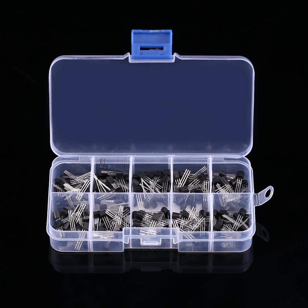 Buy Transistor Assortment, 200pcs Three Pin Transistor 10 Values NPN ...