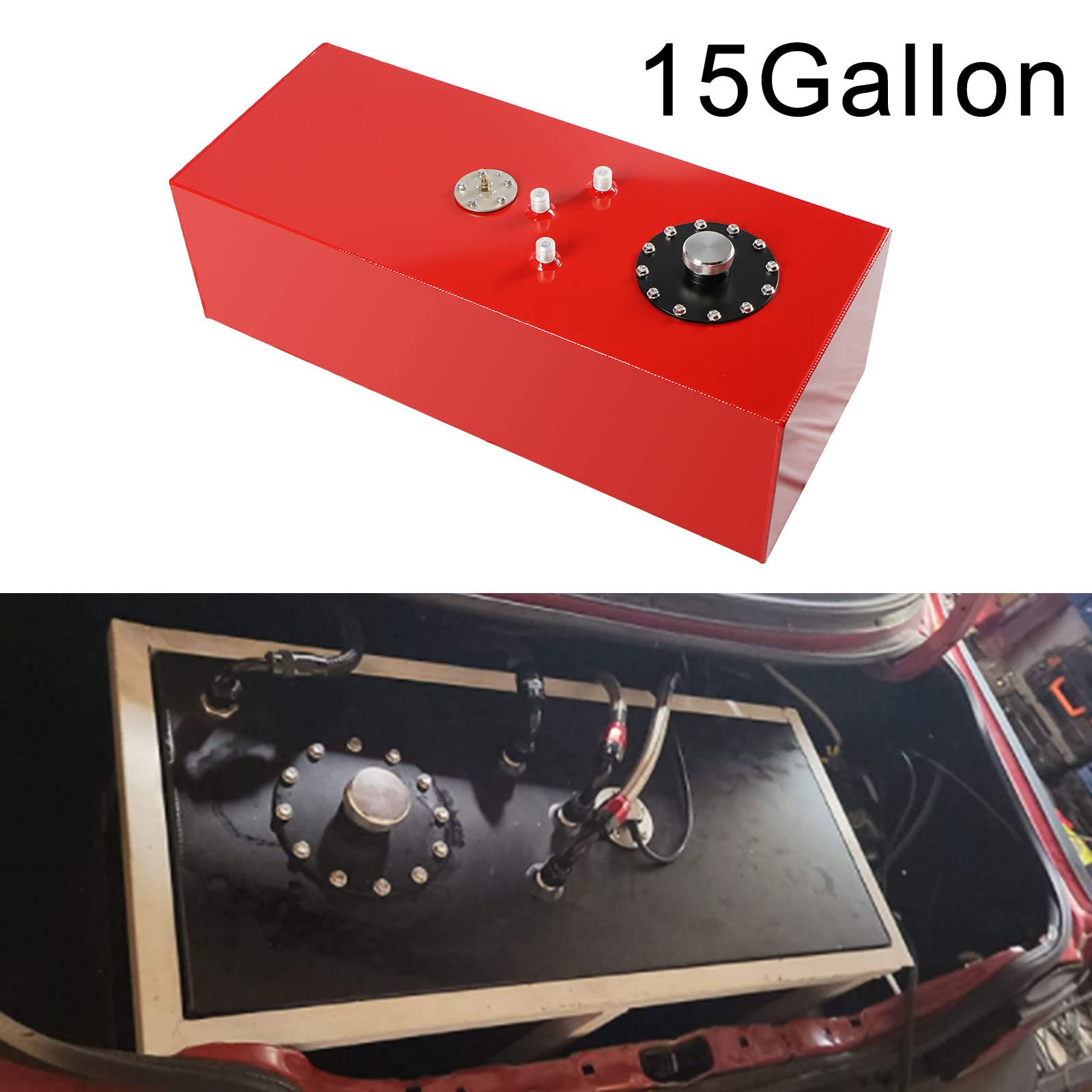 Snapklik.com : GSTP Universal 15 Gallon 57L Fuel Cell Tank Aluminum