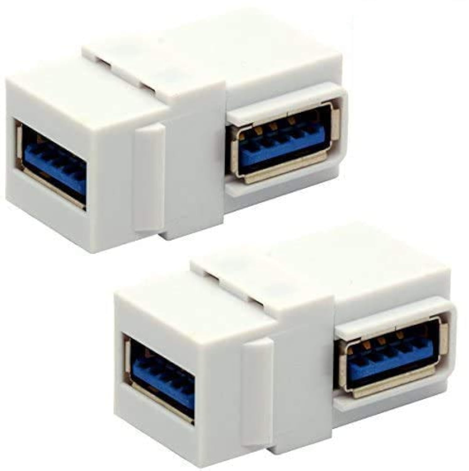 Amazon.com: BSHTU 90 Degree USB 3.0 Keystone Jack Inserts Right Angle ...