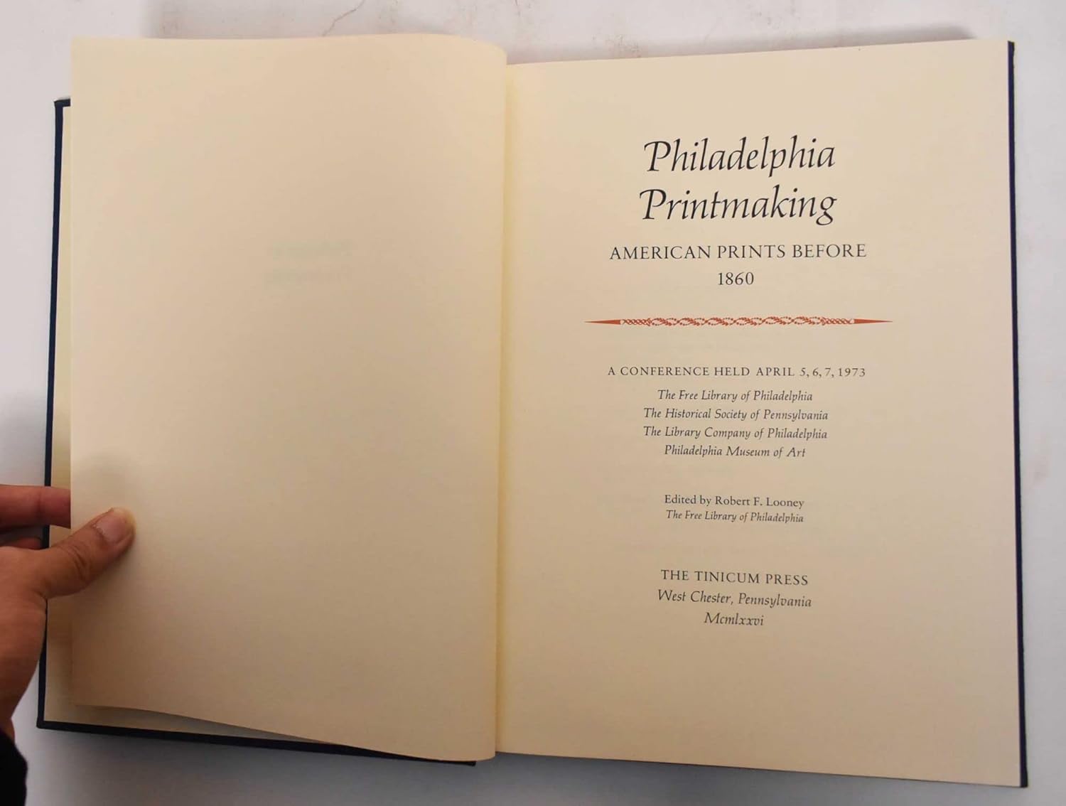 Philadelphia Printmaking..American Prints Before 1860...A Conference ...