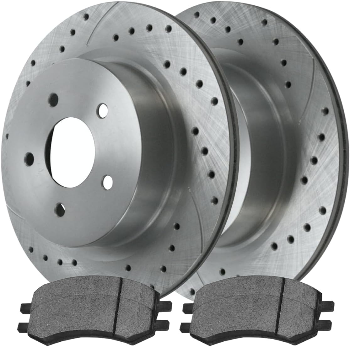 Amazon.com: AutoShack Front Brake Kit Replacement for Mitsubishi Raider ...