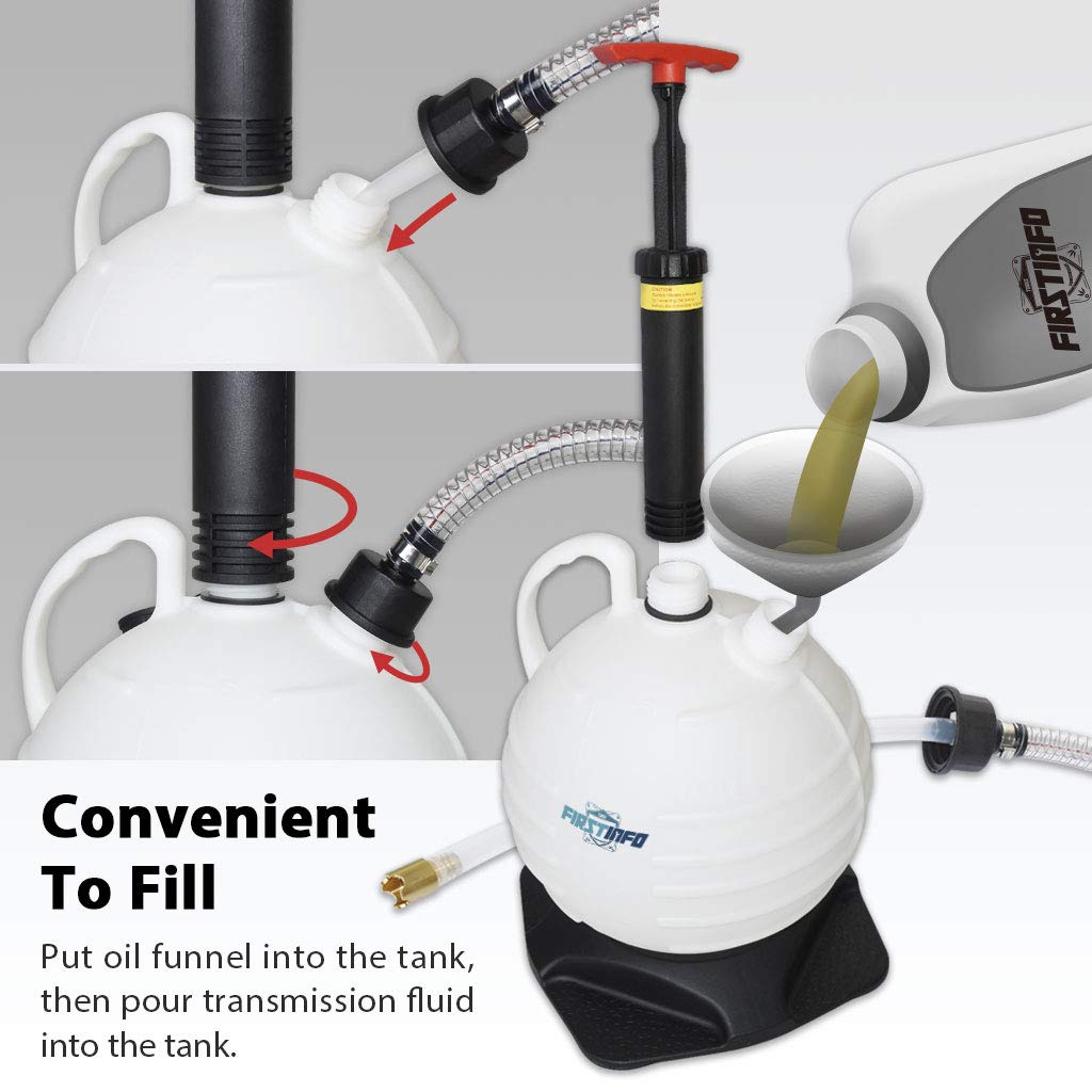 Buy FIRSTINFO 6 Liter Manual ATF Refill Dispenser w/ 21-Piece ATF ...