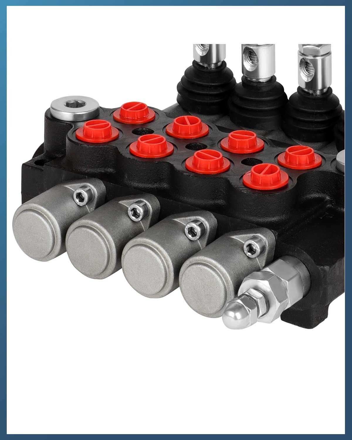 Snapklik.com : 4 Spool 11 GPM Hydraulic Flow Control Valve 3600 PSI G ...