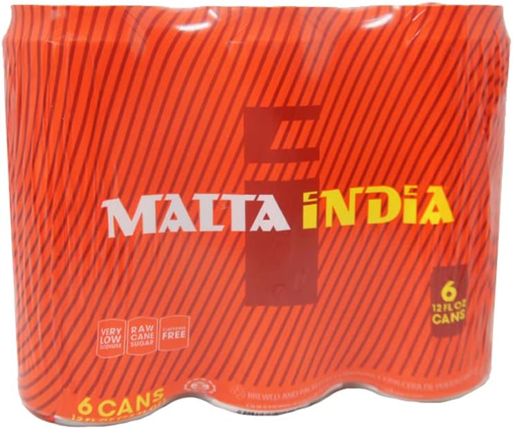 Amazon.com : Malta india Malta India 12 FL Ounce Cans, 6 Pack : Grocery ...