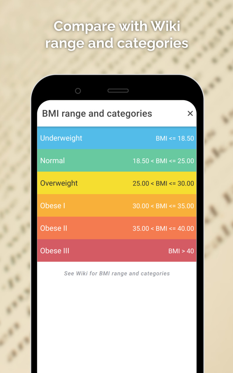 Fitness BMI - Body Mass Index calculator - App on Amazon Appstore