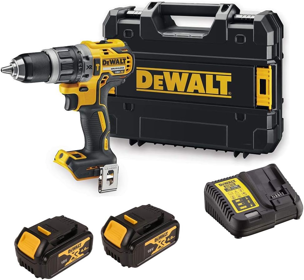 Dewalt DCD796M2 18v XR Brushless Compact Combi Hammer Drill - 2 x 4.0ah ...