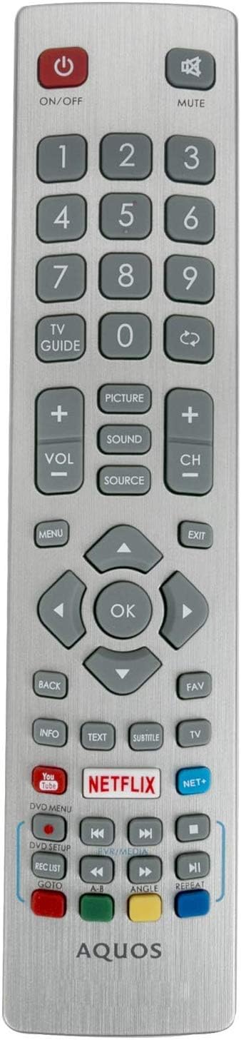 Replacement Remote Control Compatible for Sharp LC-32HI5332E 81 cm (32 ...