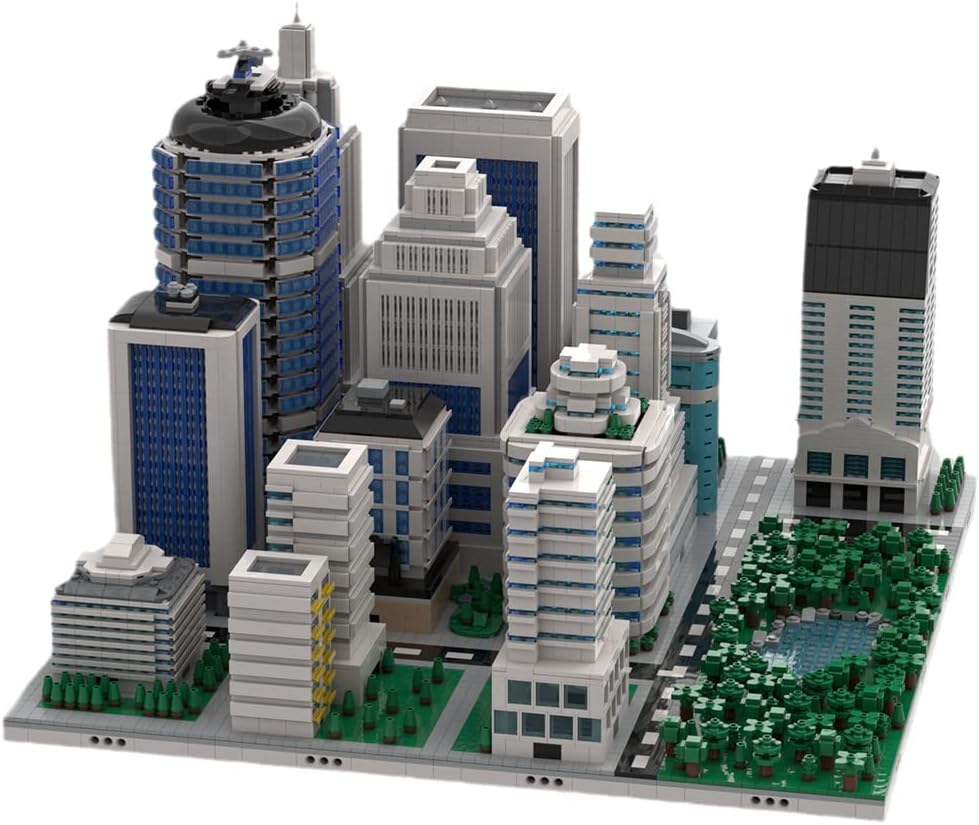 Amazon.com: BrickCraftWorks Skyscraper Modular City Miniature Model ...