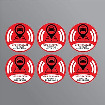 Amazon.fr : Autocollant alarme gps tracker voiture sticker alarm 18 ...