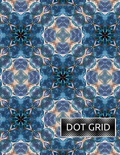 Dot Grid: Vintage Blue, Gray Dots, 8.5x11 Pretty Dot Grid, Paper with ...
