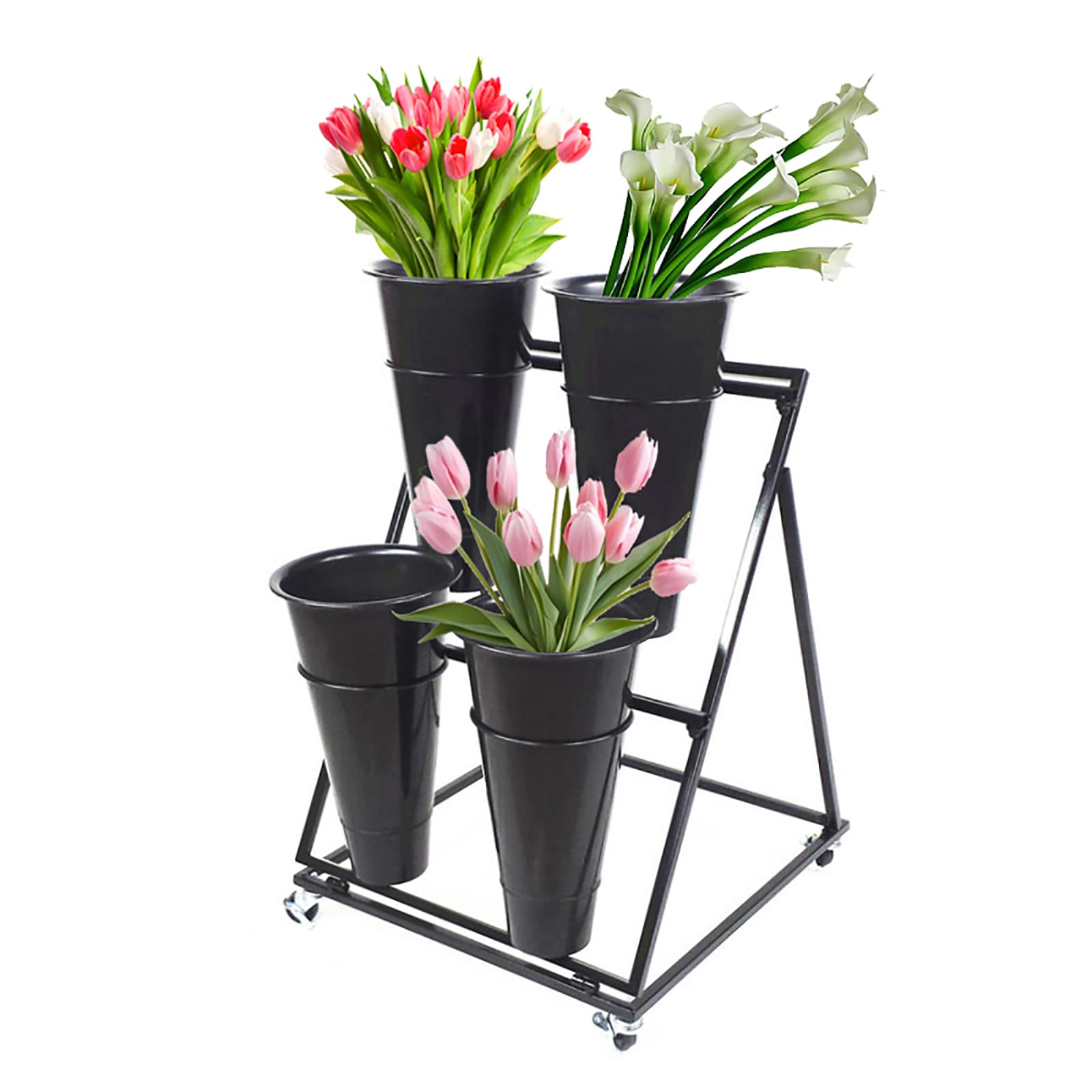 Amazon.com: Flower Display Stands, Outdoor Plant Stand, Flower Bucket ...
