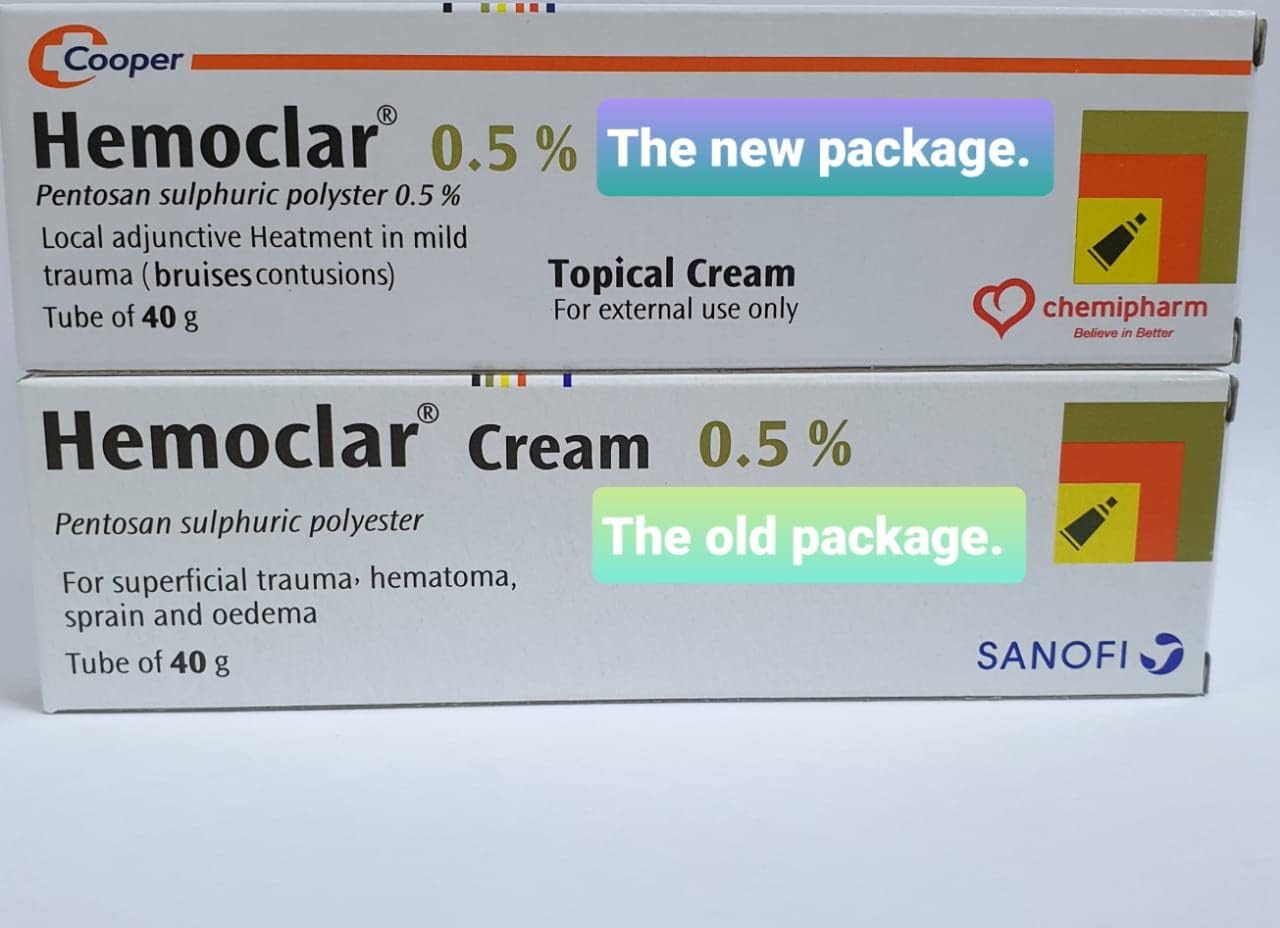 Hemoclar Cream - Quick Relief for Bruises, Trauma, and Hematomas (40g ...