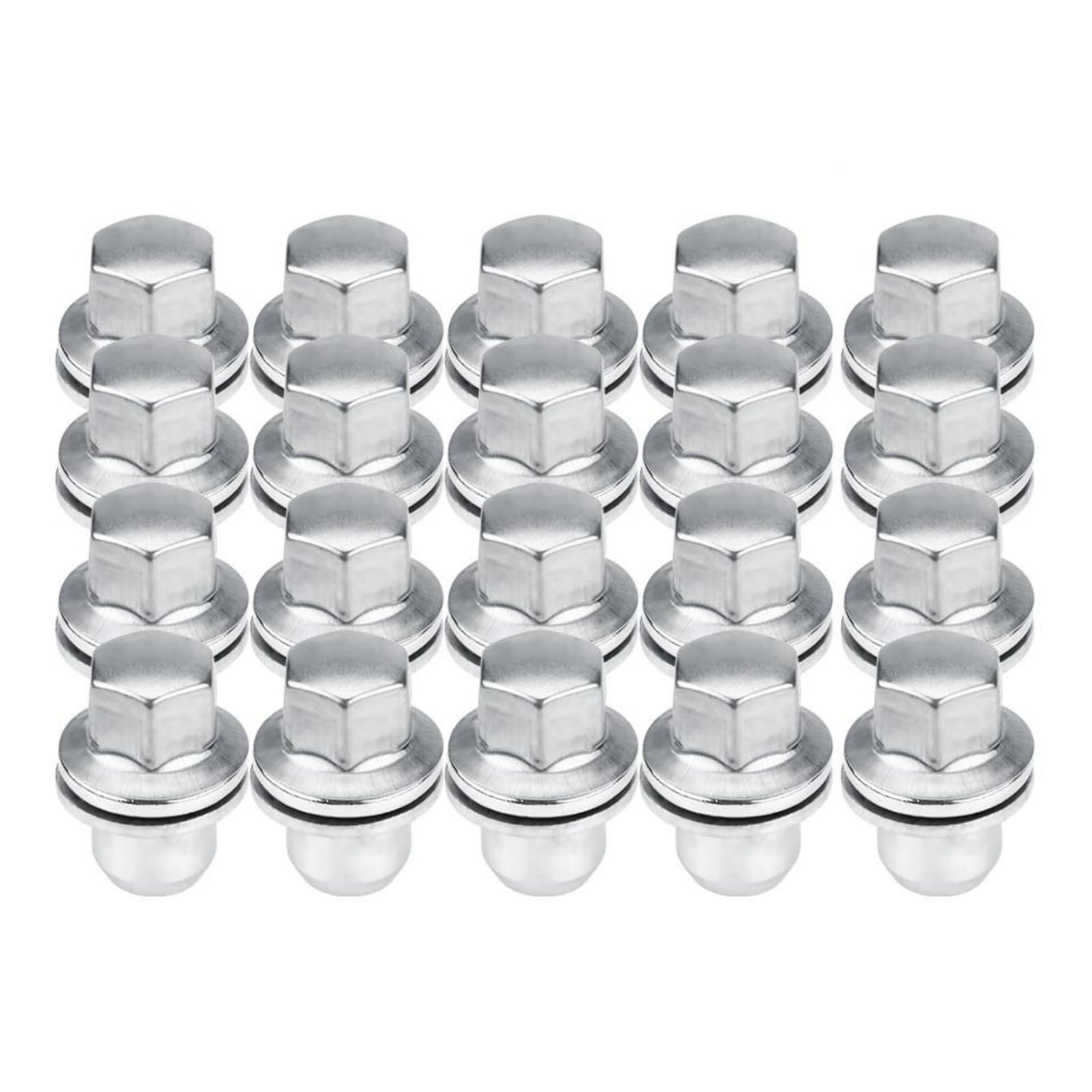 Wheel Nuts Set of 20pcs Wheel Lug Nuts, Steel Alloy Wheel Nut Set ...
