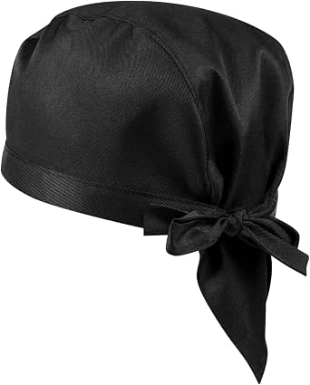 Chef Hat Beanie Works Hats, Kitchen Cooking Cap Sweat Wicking Headwear ...