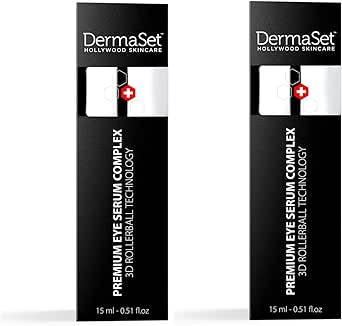 Amazon.com: DermaSet Premium Eye Serum 3D Rollerball Technology with ...