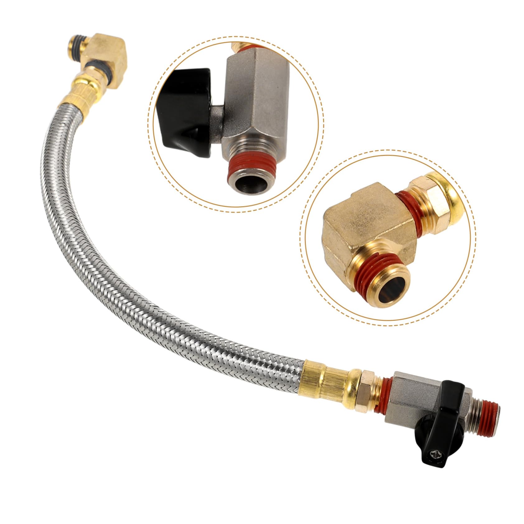 Air Compressor Drain Valve Extended Air Compressor Tank Drain Valve Kit ...