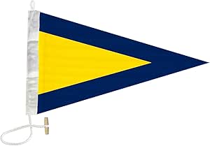 Amazon.com : No. 14 1st Substitute Nylon Pennant with Rope and Toggle ...