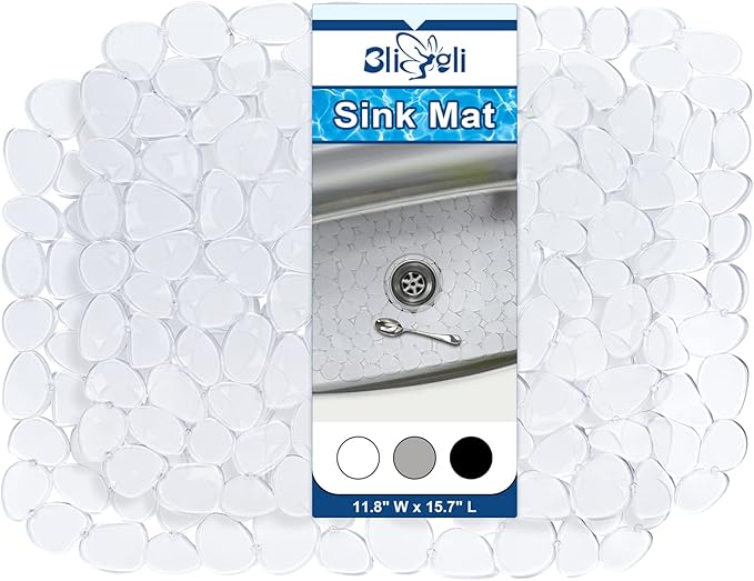 Amazon.com: Bligli Pebble Sink Mat for Stainless Steel/Ceramic Sinks ...