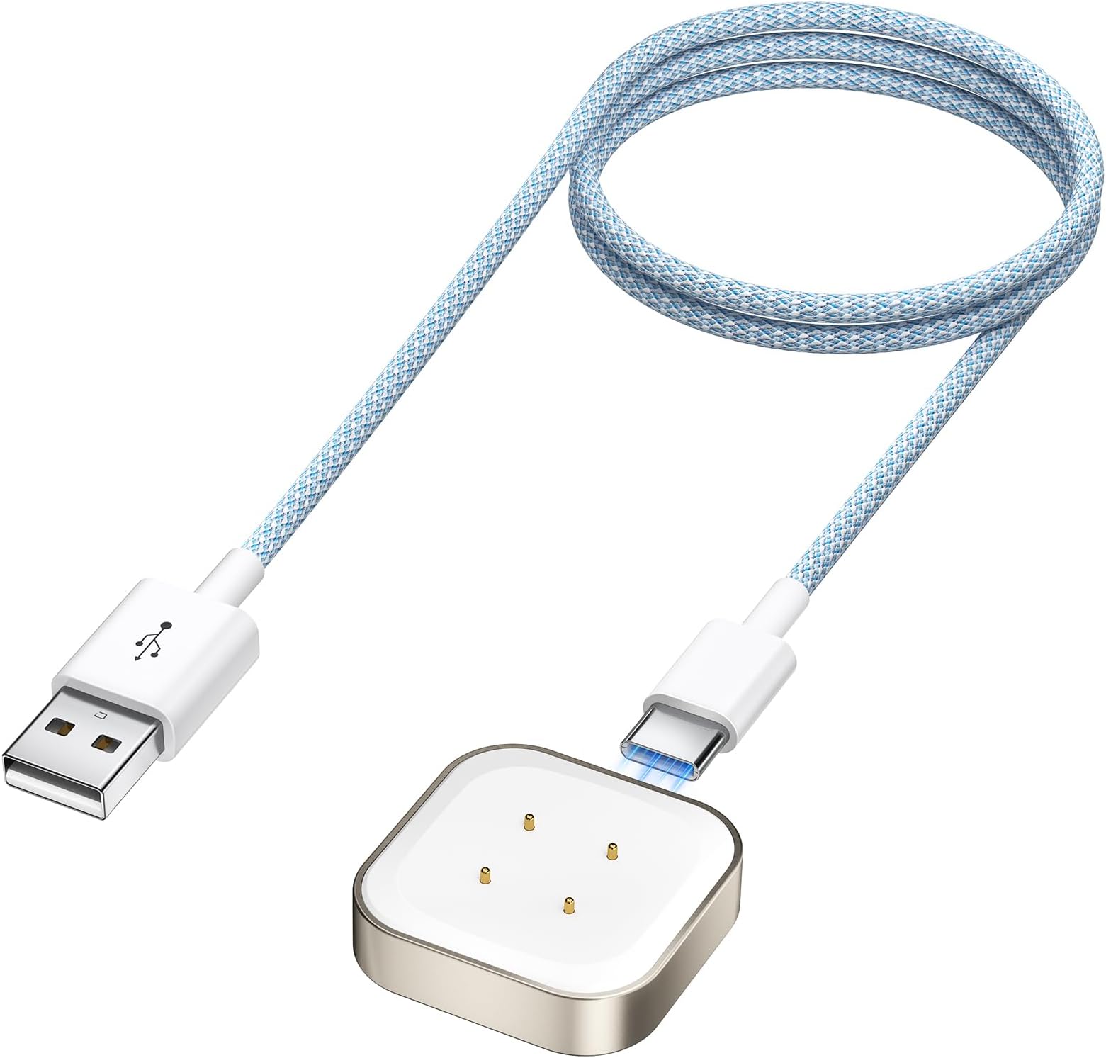 Amazon.com: NEWDERY Charger Cable for Fitbit Sense/Sense 2/Versa 3/4 ...