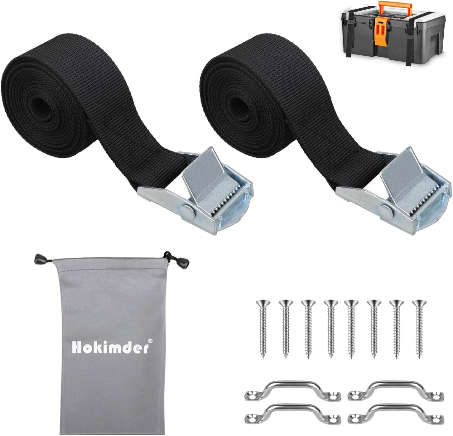 Amazon.com: 48 Inch (4 ft) Battery Tie Down Strap kit with Stainless ...