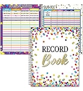Amazon.com : Confetti Accents Record Book Round Confetti Teacher Record ...