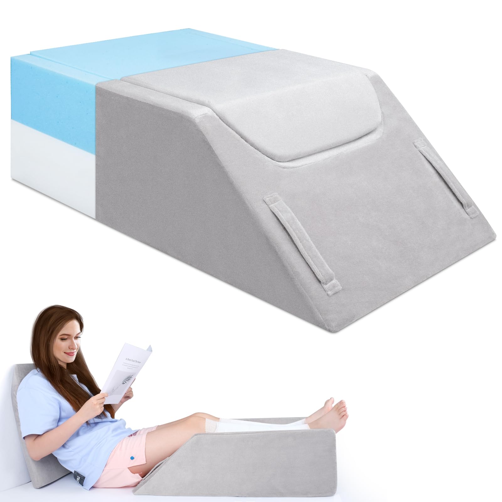 DREAMANIA Leg Elevation Pillows for After Surgery, Adjustable Leg ...