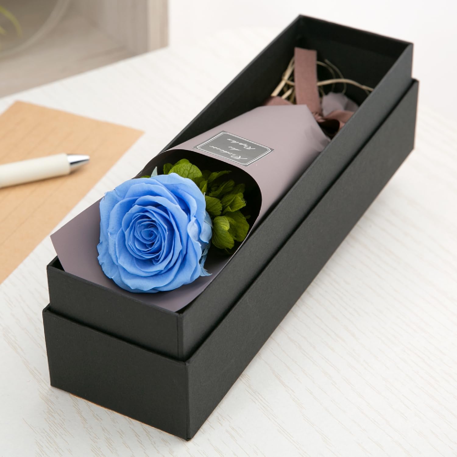 Amazon｜Ruplan プリザーブドフラワー 『Archange アルカンジュ』 (ブルー)｜プリザーブドフラワー オンライン通販