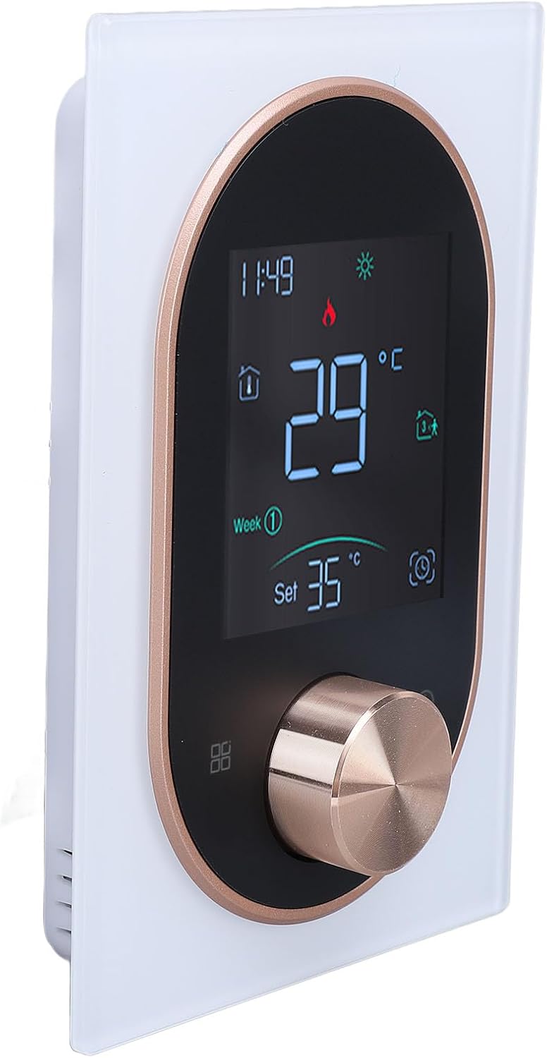Color Touchscreen Thermostat, Smart Temperature Controller with ...