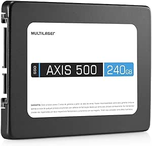 SSD - 2,5pol / SATA3 - 240GB - Multilaser Axis 500 - SS200 | Amazon.com.br