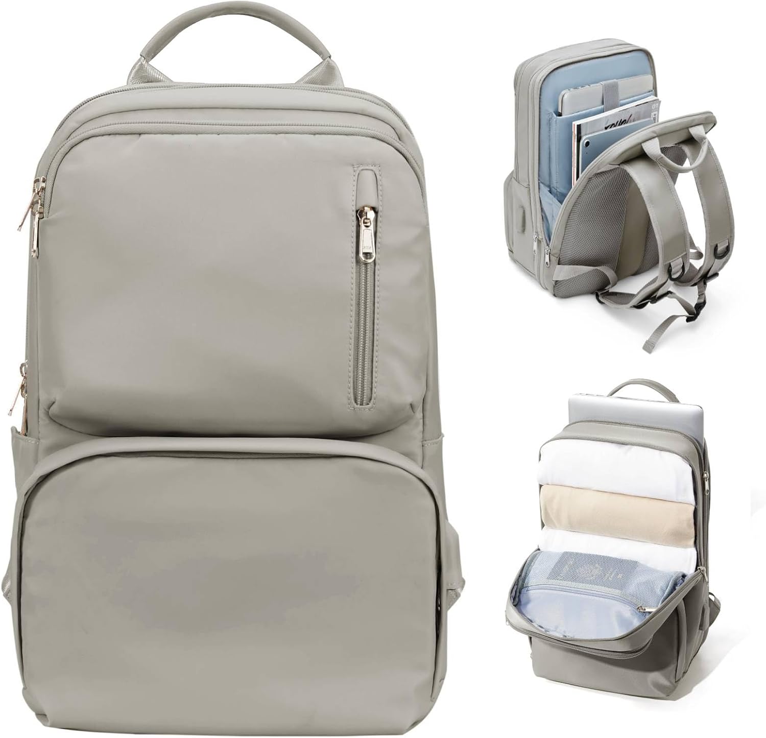 Amazon.com | WONHOX Laptop Backpack for Women,Travel Backpack with 15.6 ...