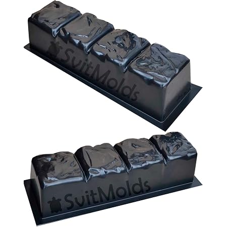 Amazon.com : Concrete molds DIY Edge Stone Log Edging Border Garden ...