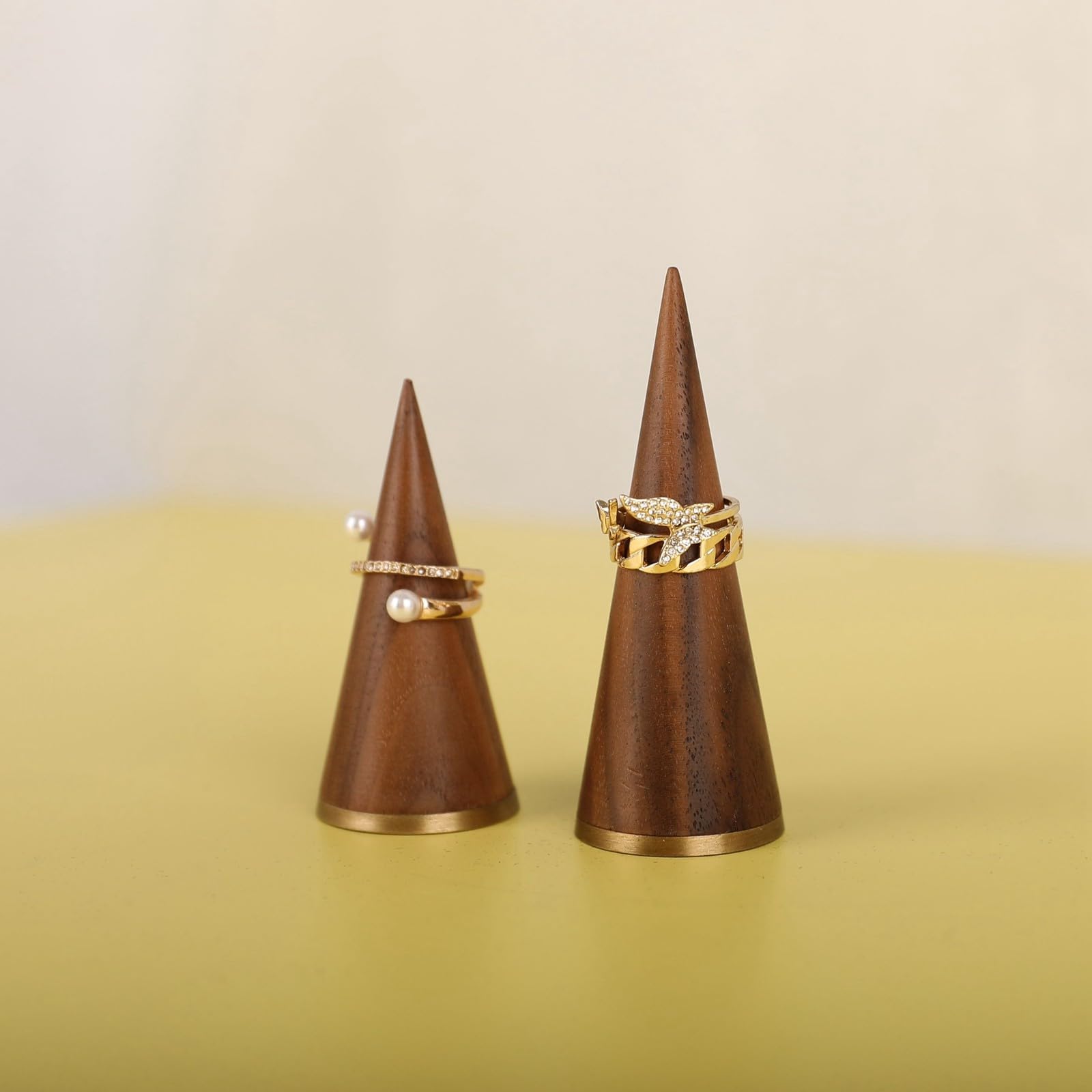 Amazon.com: MyGift Natural Wood Wedding Ring Holder for Jewelry ...