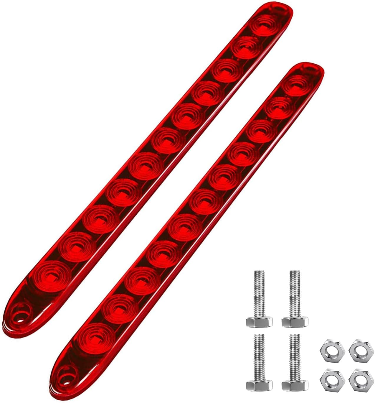 Amazon.com: UNXMRFF 1-Pack 11 LED Red Trailer Brake Tail Light, 16” LED ...