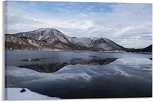 Amazon.co.jp: Painting Gunma Prefecture Upside Down Mount Akagi ...